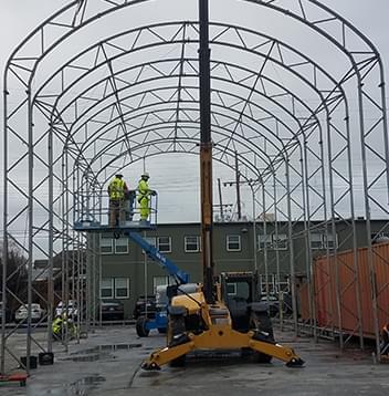 Clear Steel Span Fabric Tent Structures USA | Canada